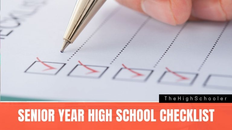 Senior Year Of High School Complete Checklist [PDF Included ...