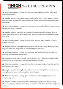 50 Writing Prompts For High School Sophomores [PDF Included ...