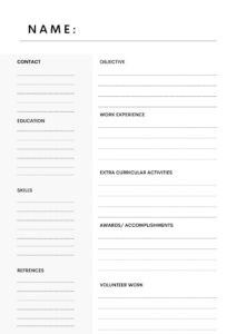 Printable High School Freshman Resume Template [PDF Included ...