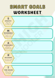 Printable SMART Goals Worksheet For High School [PDF Included ...