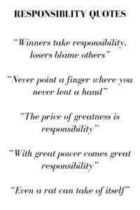 50 Responsibility Quotes For Students - TheHighSchooler