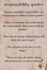 50 Responsibility Quotes For Students - TheHighSchooler