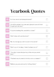 145 Unique High School Yearbook Quotes - TheHighSchooler