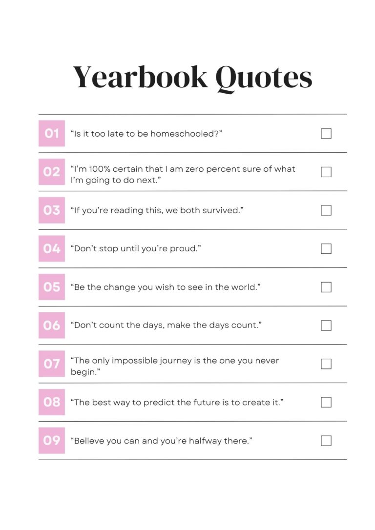 145 Unique High School Yearbook Quotes - TheHighSchooler