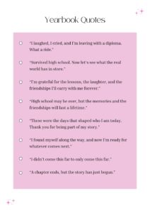 145 Unique High School Yearbook Quotes - TheHighSchooler