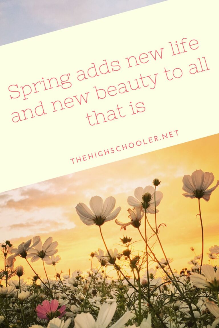 50 Uplifting Spring Quotes for High School Students - TheHighSchooler
