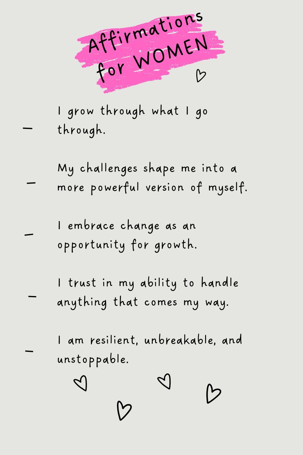 50 Uplifting Affirmations For Women - TheHighSchooler